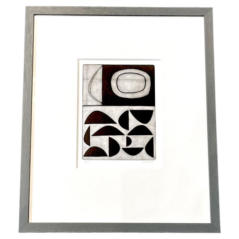 Black and White Abstract Etching by Oliver Gaiger, England ...