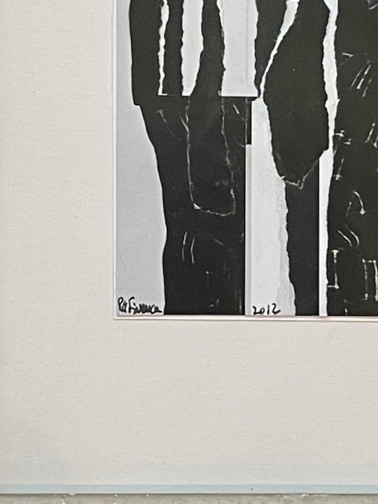 Black and White Abstract Paper Collage, England, Contemporary For Sale ...