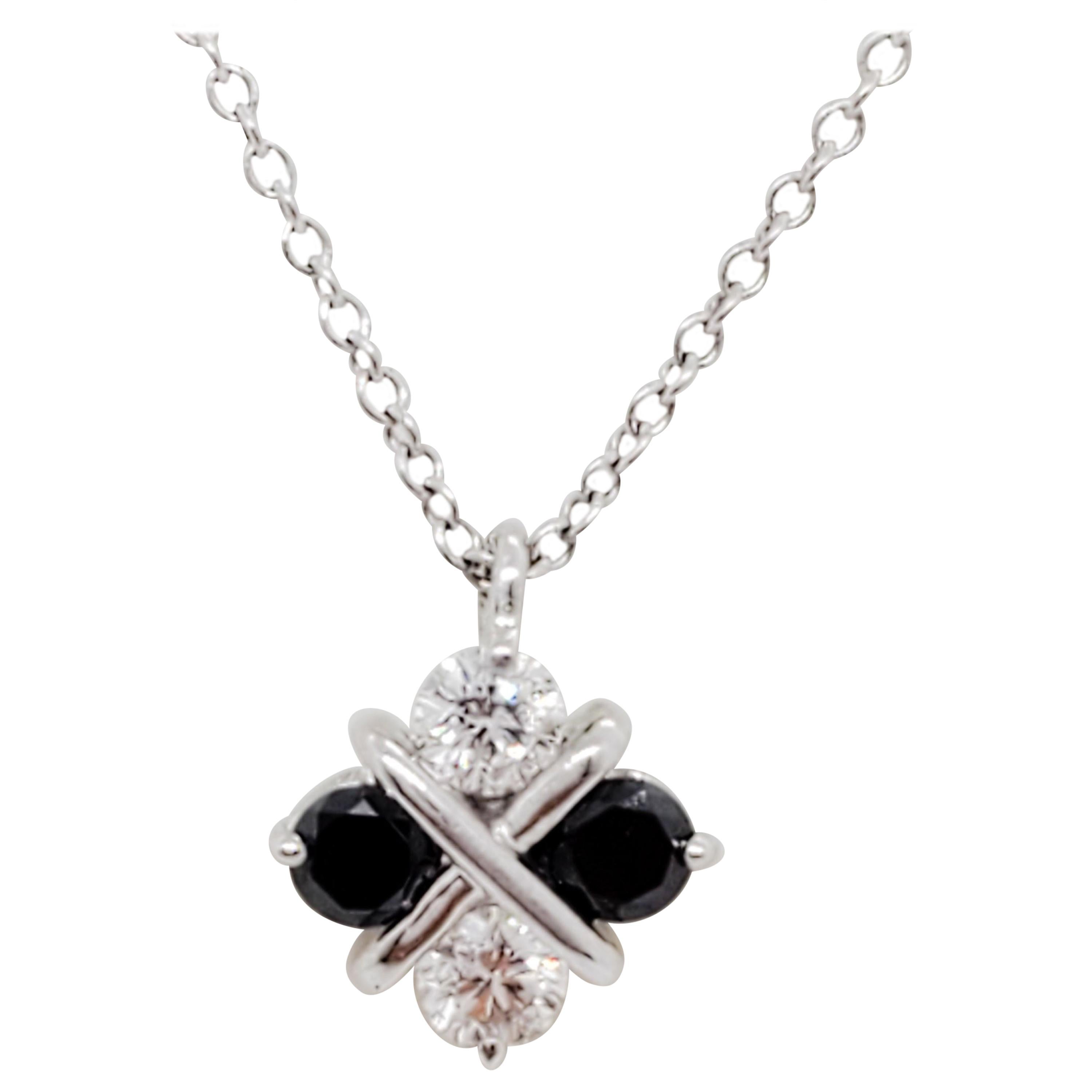 Ileana Makri 18k Gold Electric Guitar pendant set with Black and White ...