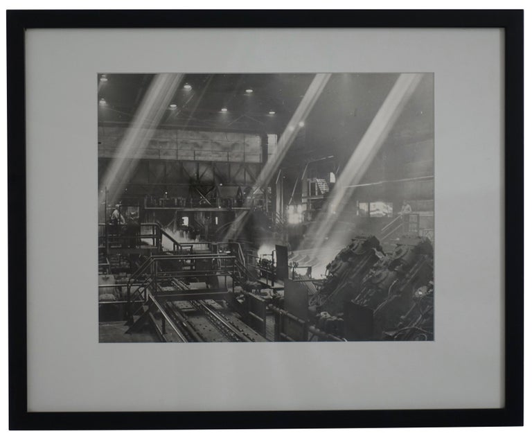 Black and White Industrial Factory Scene Photograph, American, 20th ...