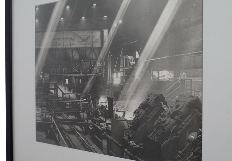 Black and White Industrial Factory Scene Photograph, American, 20th ...