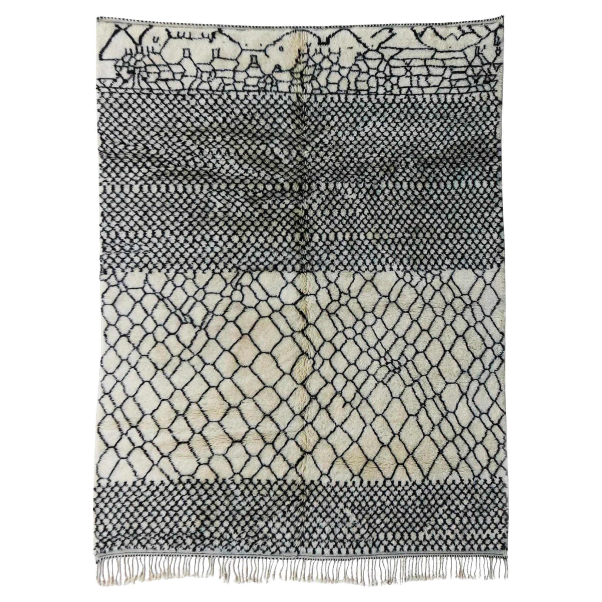 Terracotta Moroccan Rug 5x8 - Royal Nomadic Handwoven Checkered Design ...