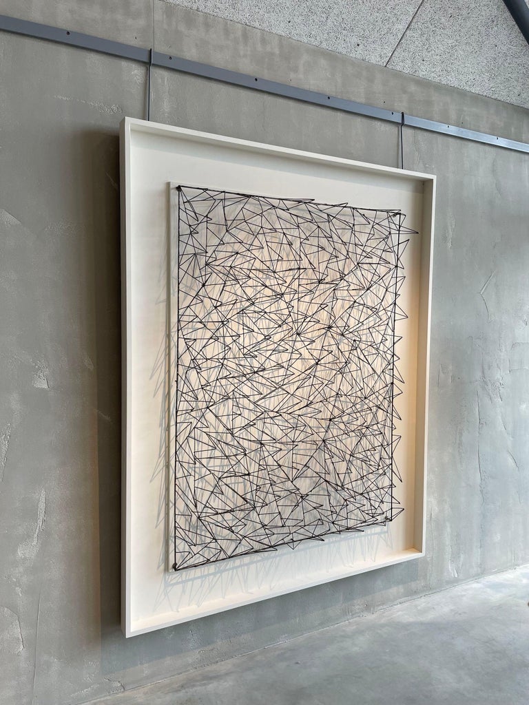 Black and White Three Dimensional Wall Sculpture, Spain, Contemporary ...