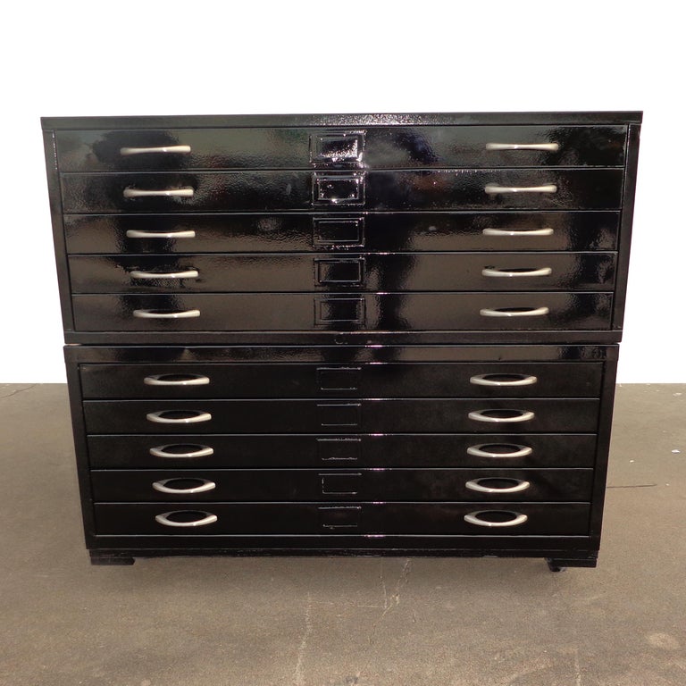 Black Architectural Drafting Flat File Cabinet For Sale at 1stDibs ...