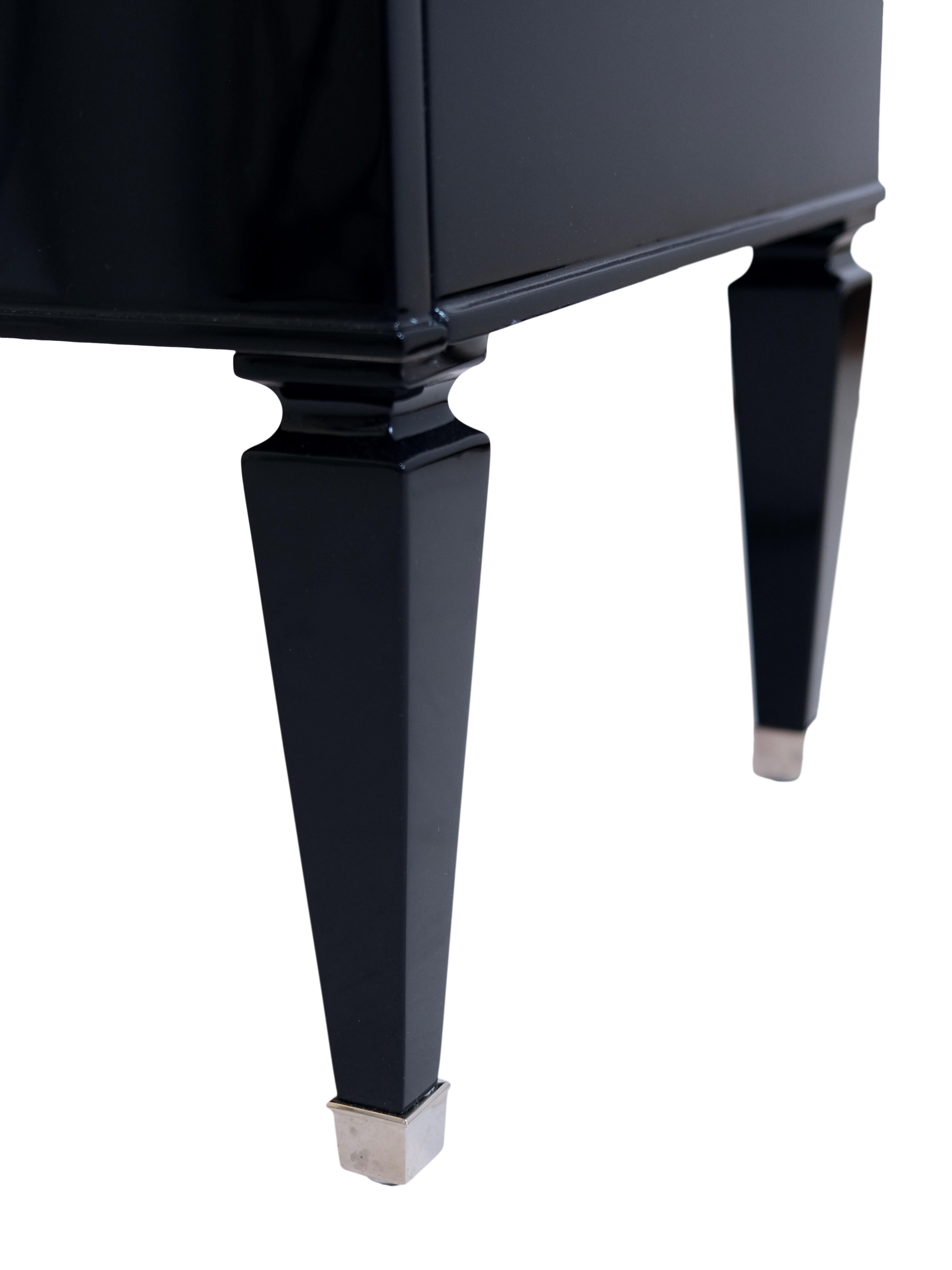 Black Art Deco Commode Alexandre from De Coene Frères Belgium, 1940s at ...