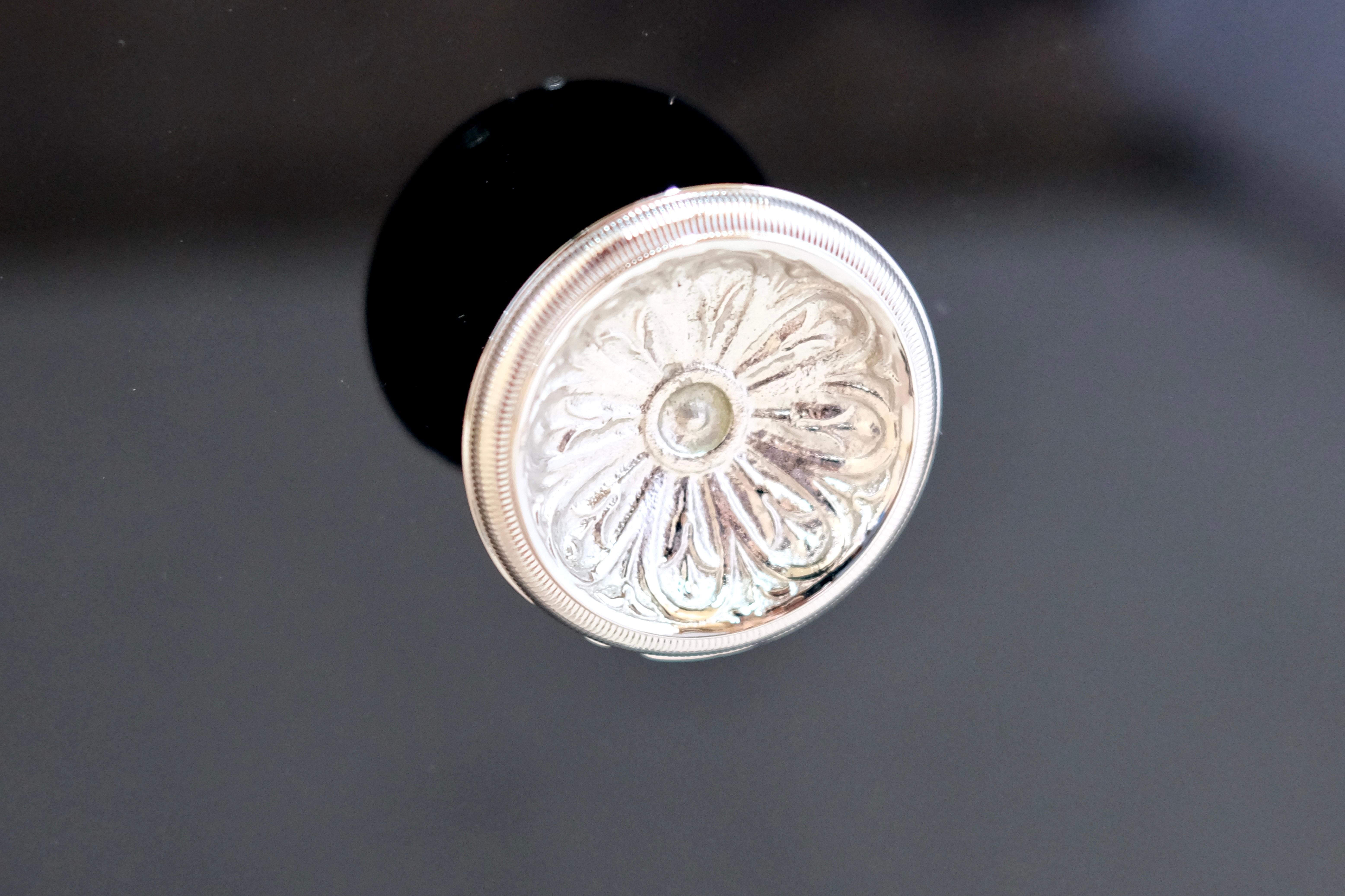 Black Art Deco Sideboard with Chest of Drawers in Black Piano Lacquer For Sale at 1stDibs