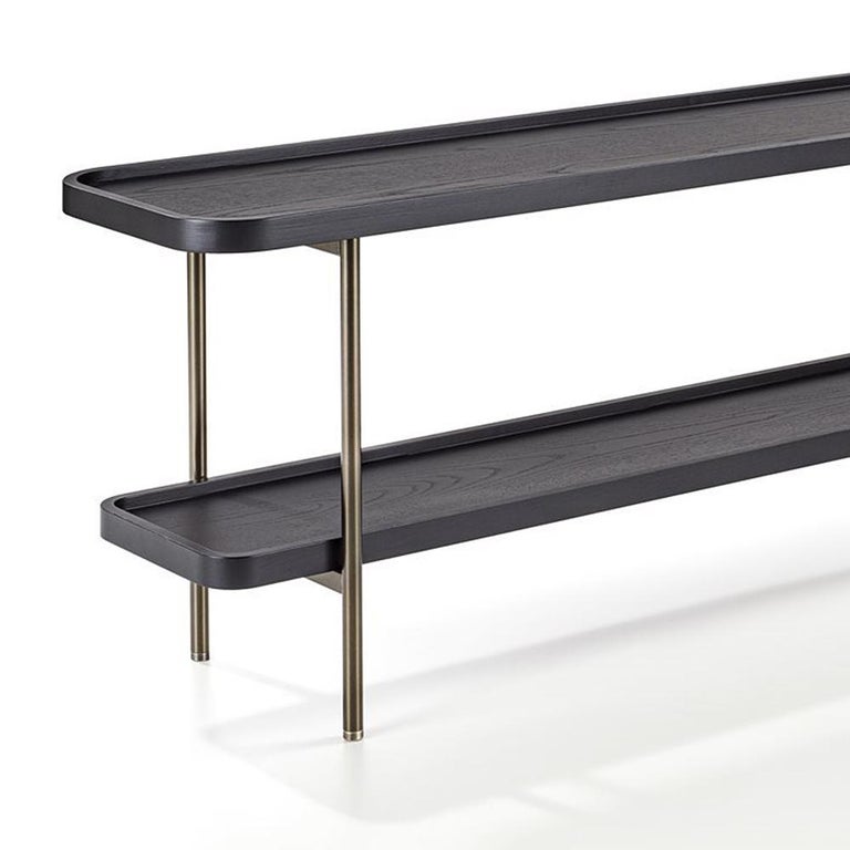 Black Ash Tops Console Table For Sale at 1stDibs