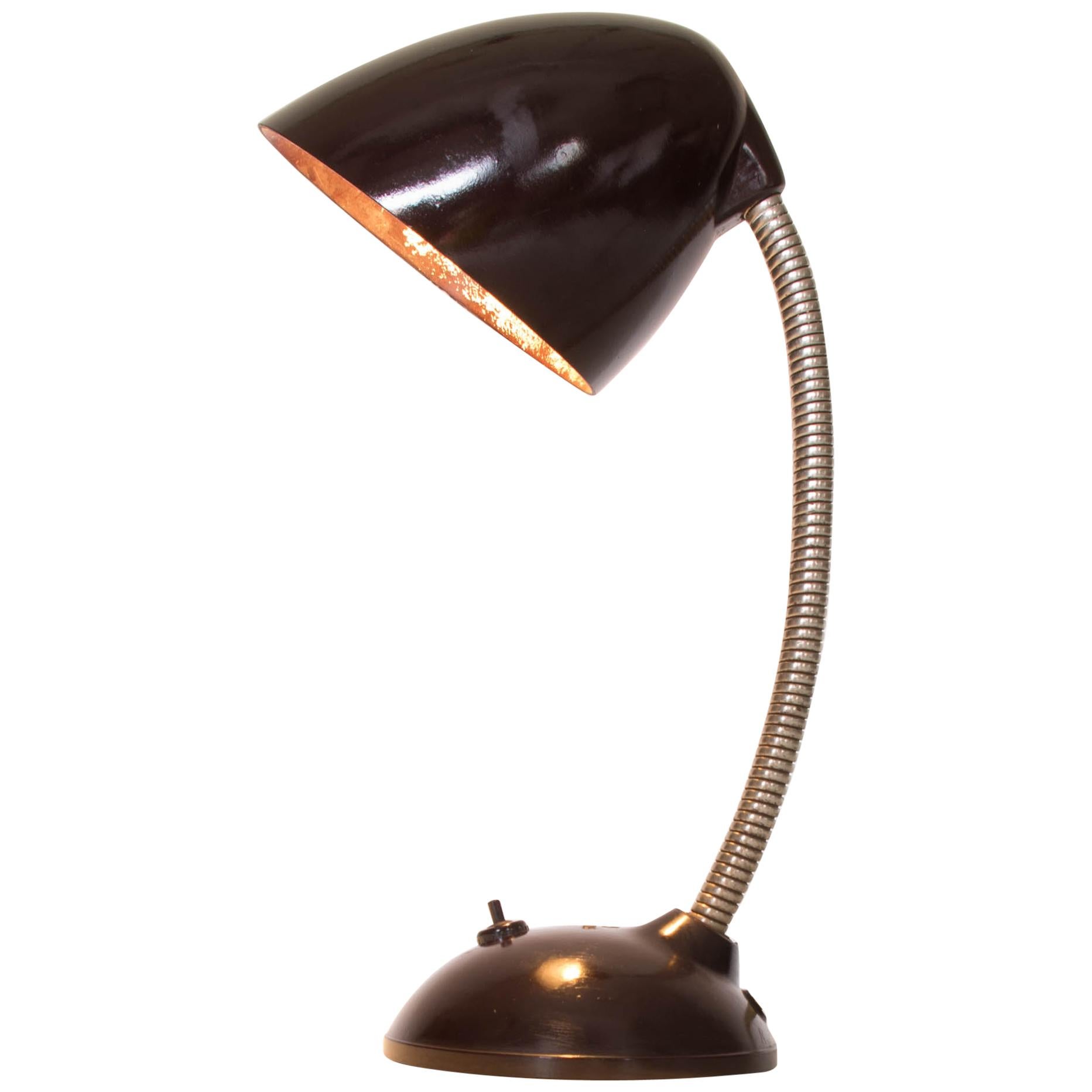 Black Bakelite Table Lamp by Eric Kirkman Cole, 1950s at 1stDibs