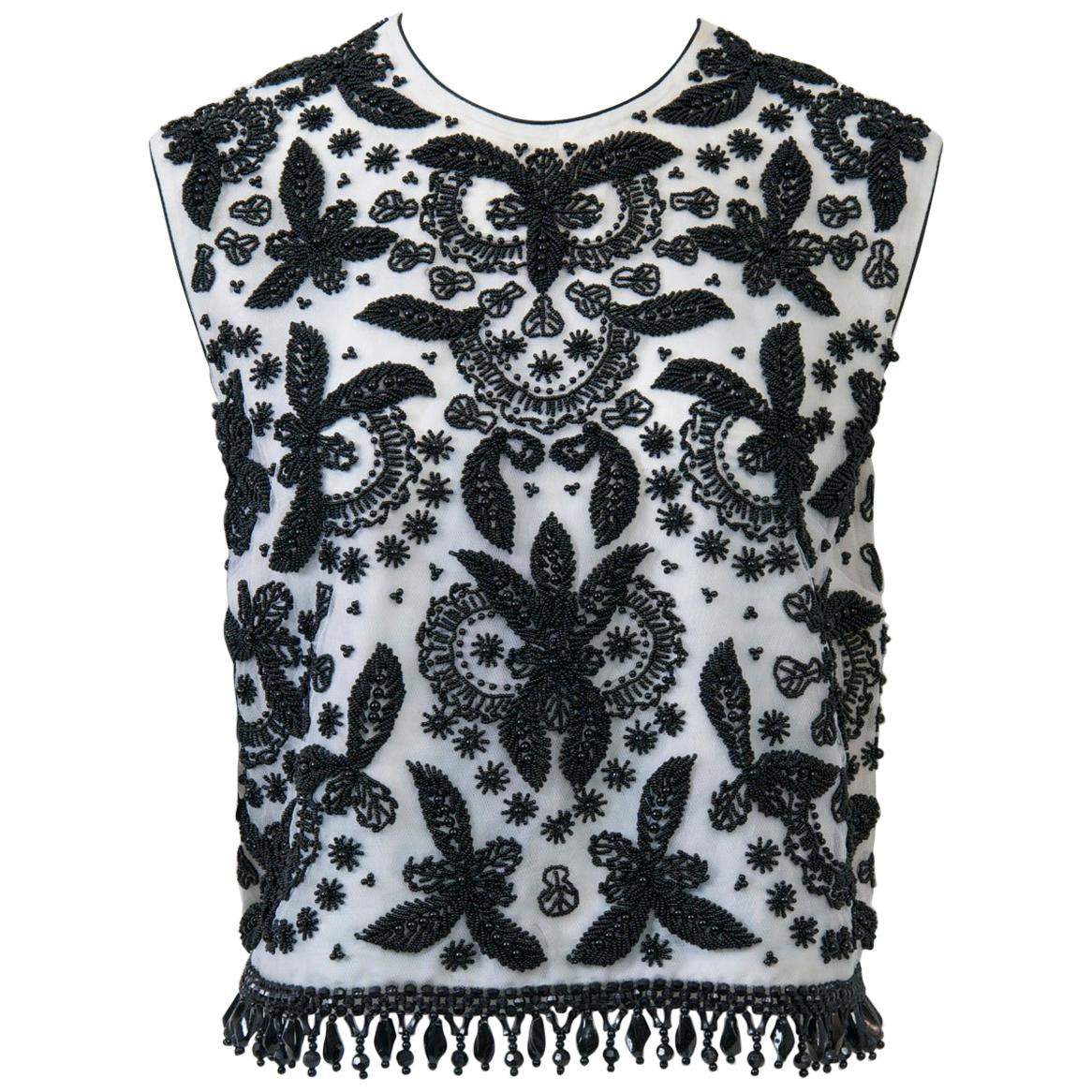 Black Beaded Shell at 1stDibs