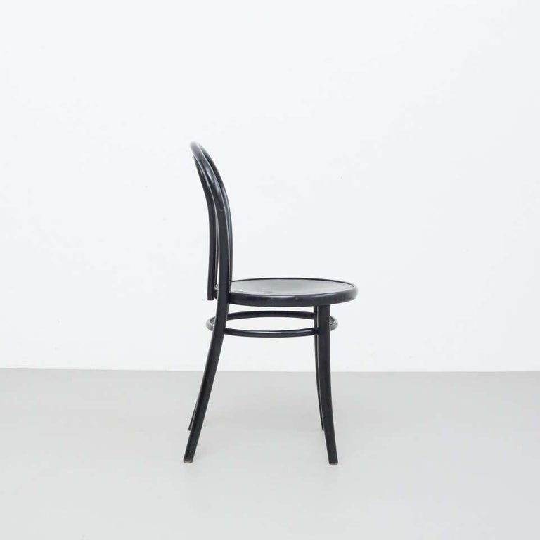 Black Bentwood Chair in the Style of Thonet, circa 1950 For Sale at 1stDibs