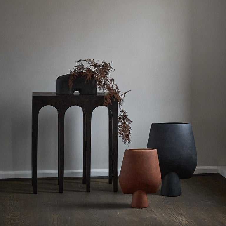 Black Big Sphere Vase Square by 101 Copenhagen For Sale at 1stDibs