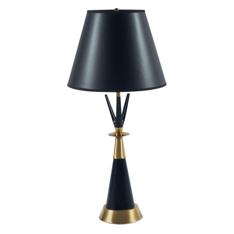 Black Brass Sputnik Atomic Table Lamp For Sale at 1stDibs