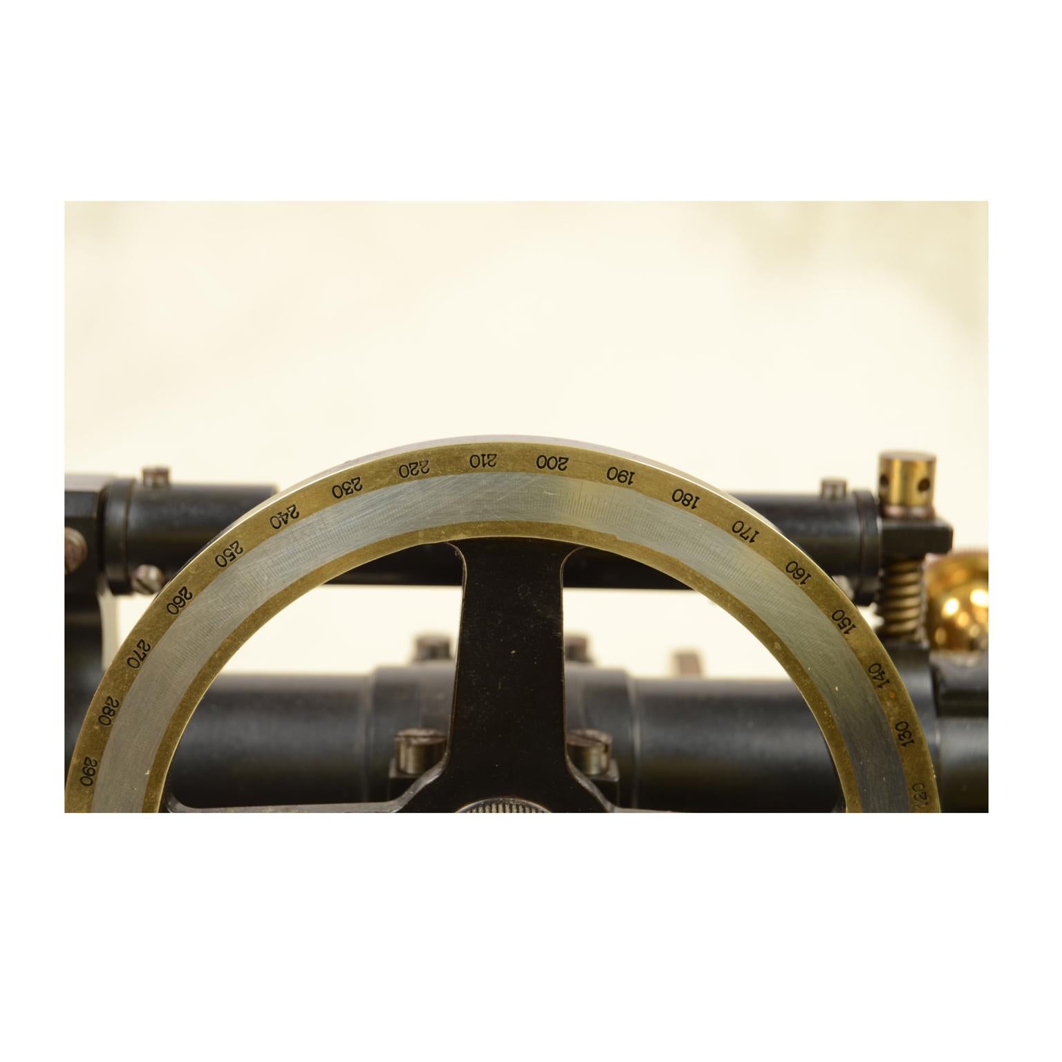 Wien 1860 Burnished Brass Theodolite Antique Surveyor Measurement ...