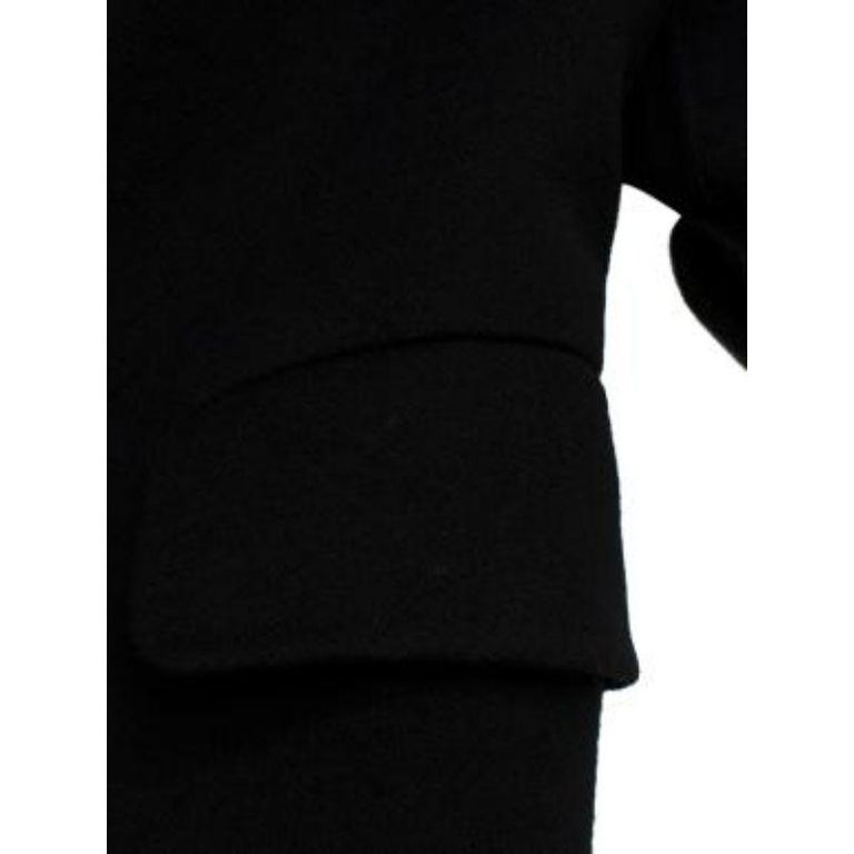 Black Cashmere Open Coat For Sale at 1stDibs
