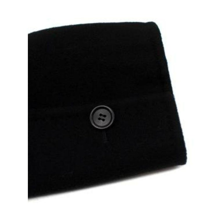 Black Cashmere Open Coat For Sale at 1stDibs