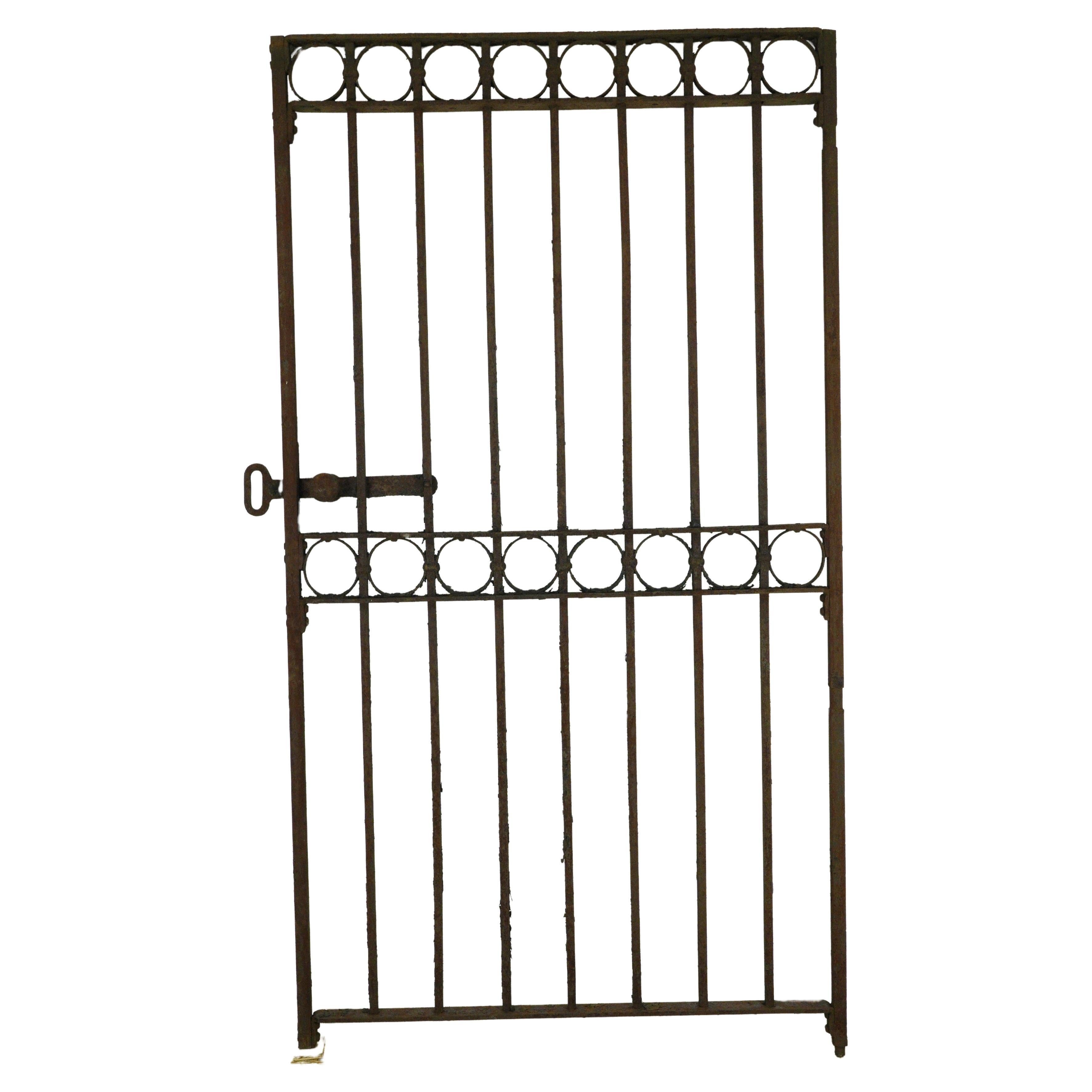 Black Cast Iron 75.375 in. Gate For Sale at 1stDibs