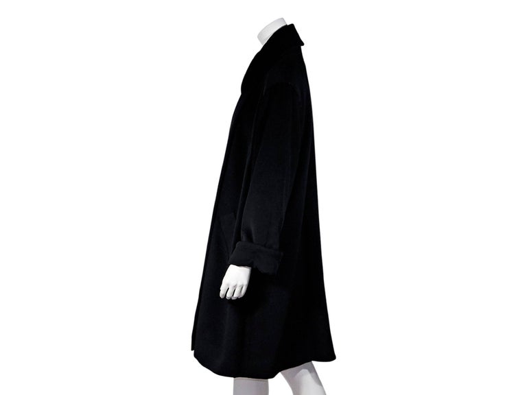 Celine Black Cashmere and Wool Blend Coat For Sale at 1stDibs | celine ...