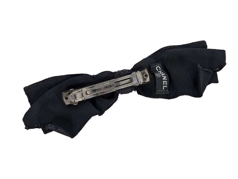 Black Chanel Hair Bow at 1stDibs