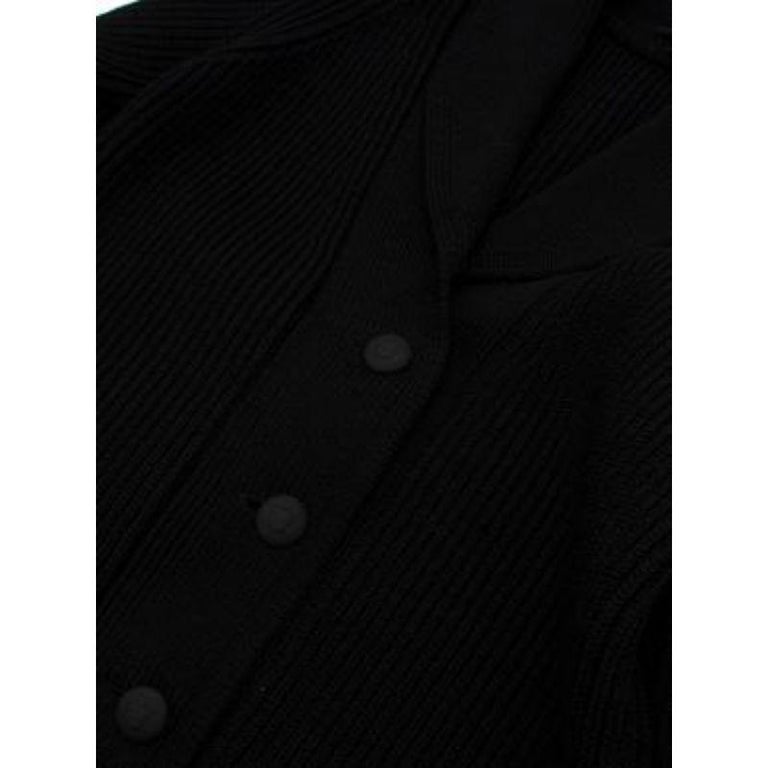 Black Chunky Knit Cardigan For Sale at 1stDibs