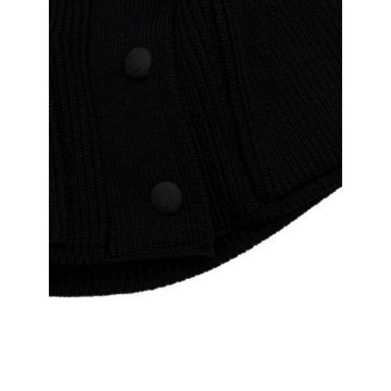 Black Chunky Knit Cardigan For Sale at 1stDibs
