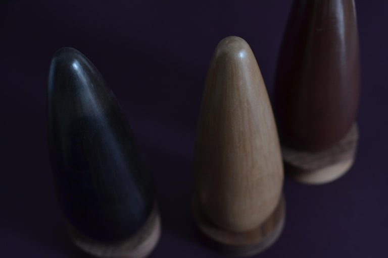 Black Clay Sculpture Silo, Oxygen Reduction and Polished Clay, Abstract ...