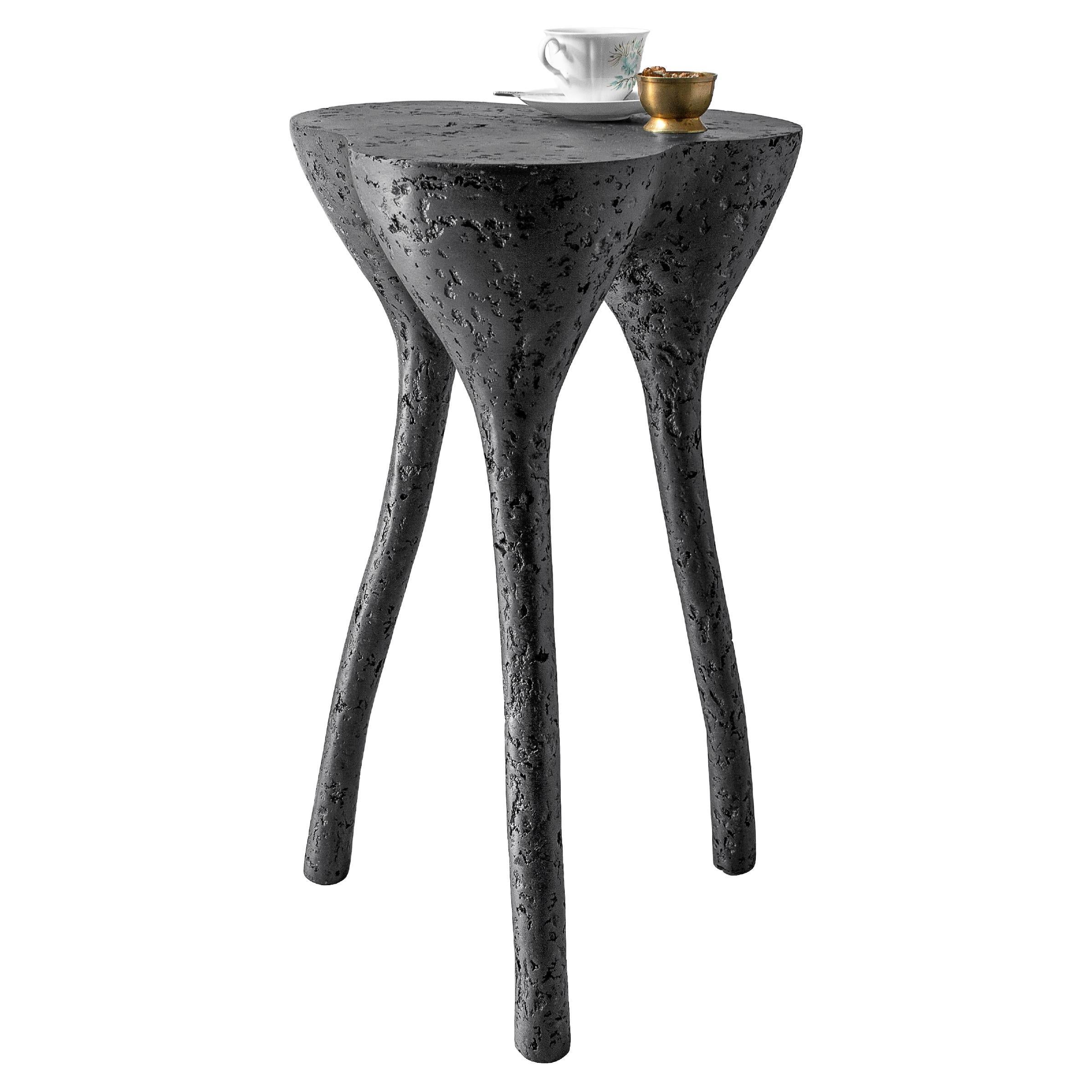 Contemporary mottled tripod side table, interior accent by Donatas ...
