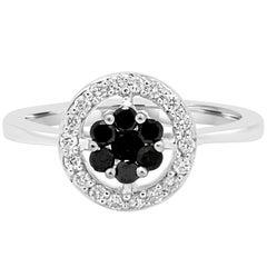 Elma Designs 18 Karat White Gold and Diamond Cocktail Fashion Ring For ...
