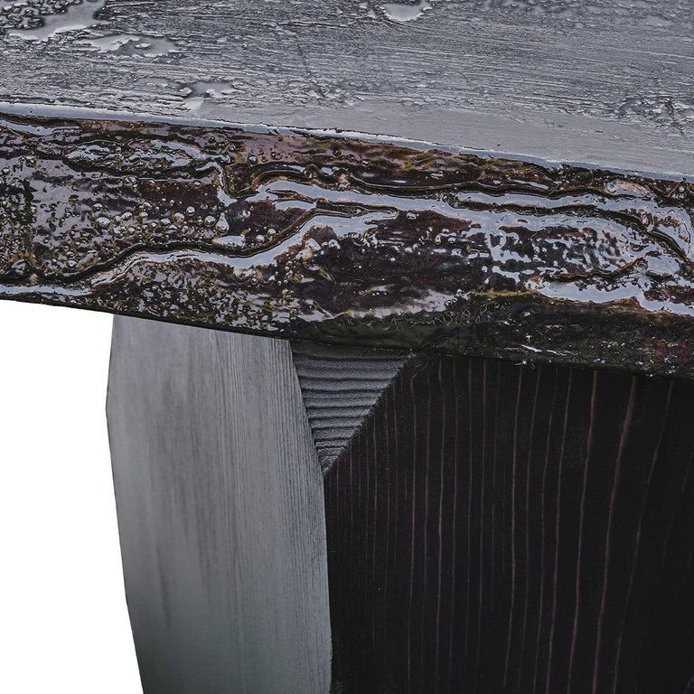 Black Dolmen Dining Table For Sale at 1stDibs