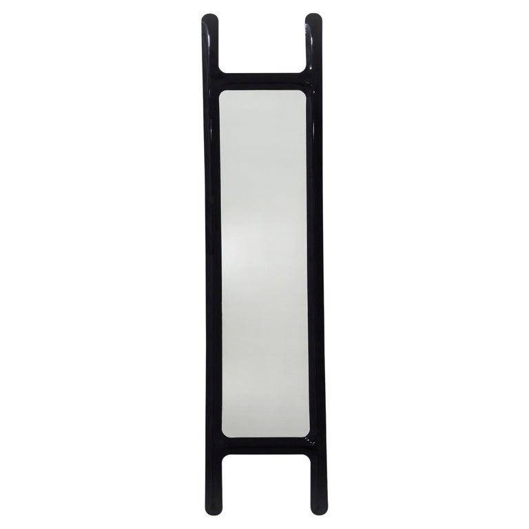 Black Drab Sculptural Wall Mirror by Zieta For Sale at 1stDibs