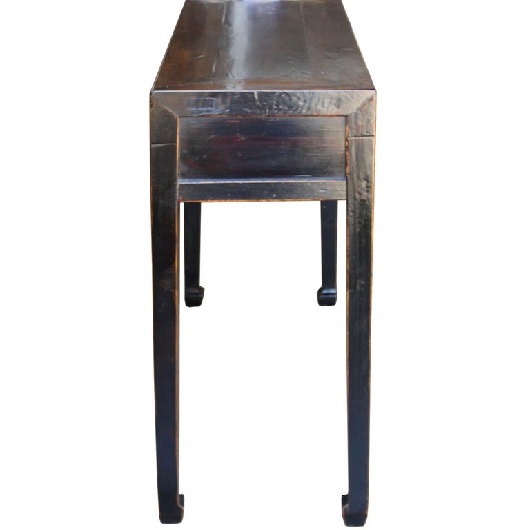 Black and Elm Table at 1stDibs