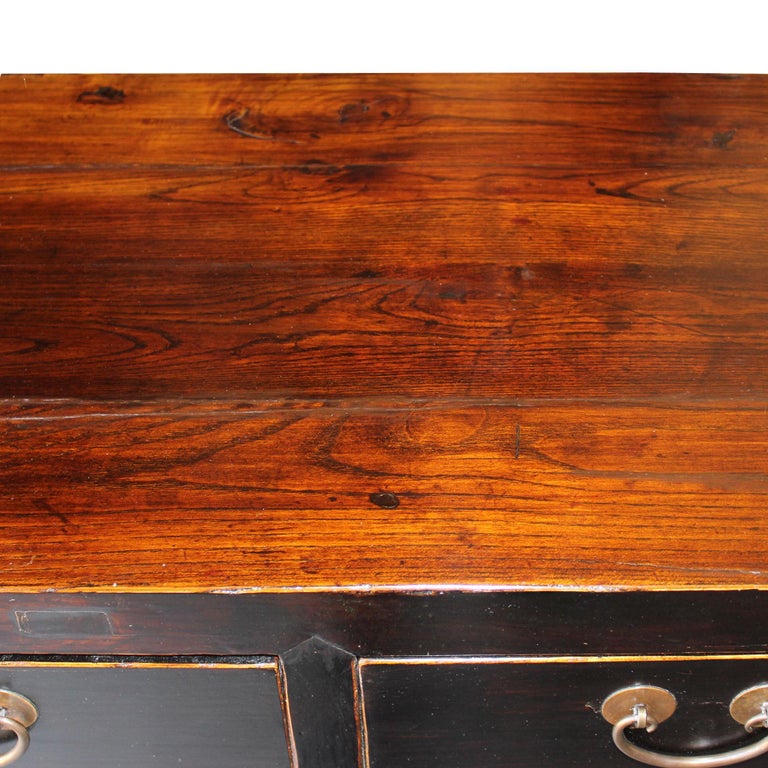 Black and Elm Table at 1stDibs