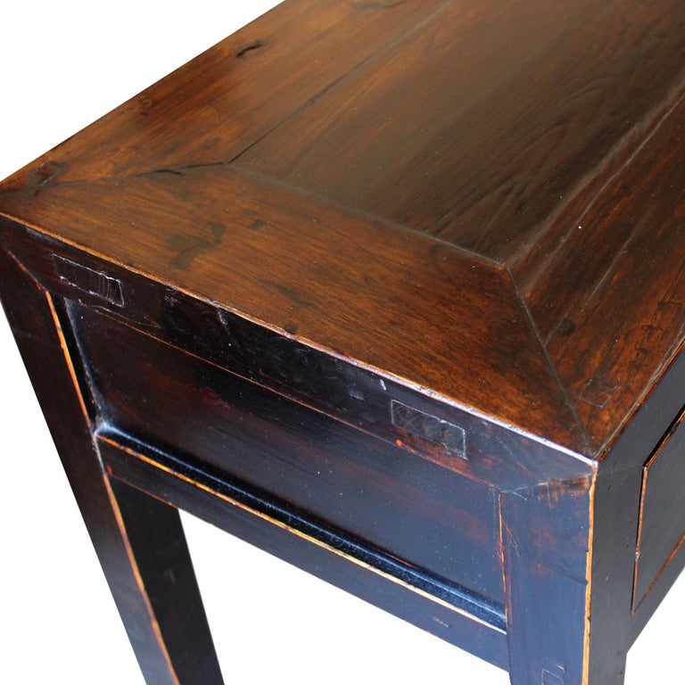 Black and Elm Table at 1stDibs