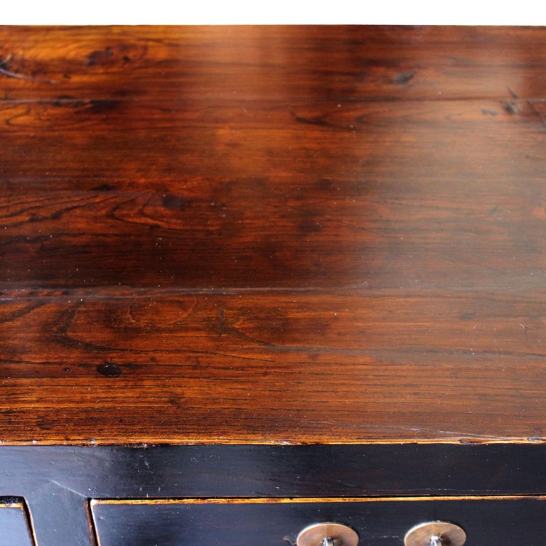 Black and Elm Table at 1stDibs