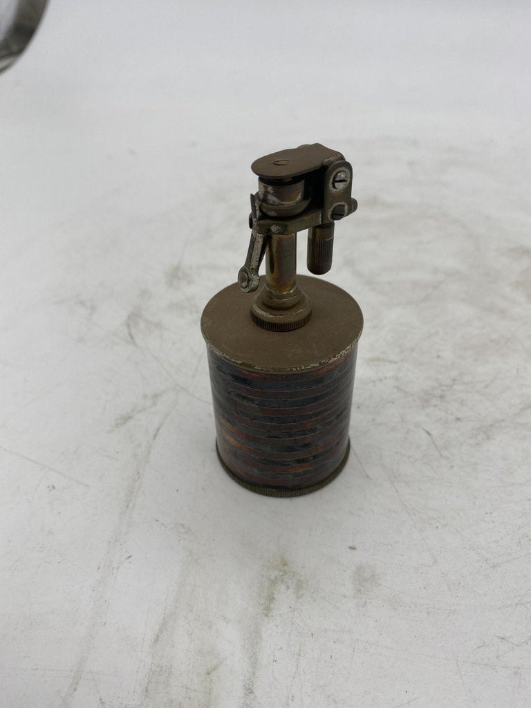 Black Enamaled Cylinder Table Lighter, circa 1930 For Sale at 1stDibs