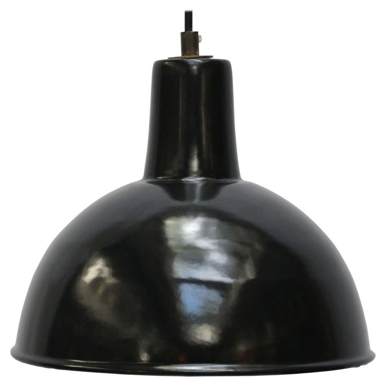 Black Enamel Vintage Industrial Factory Pendants Hanging Lights For ...