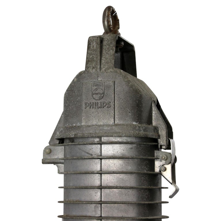 Black Enamel Vintage Industrial Philips Dutch Design Classic Pendant ...