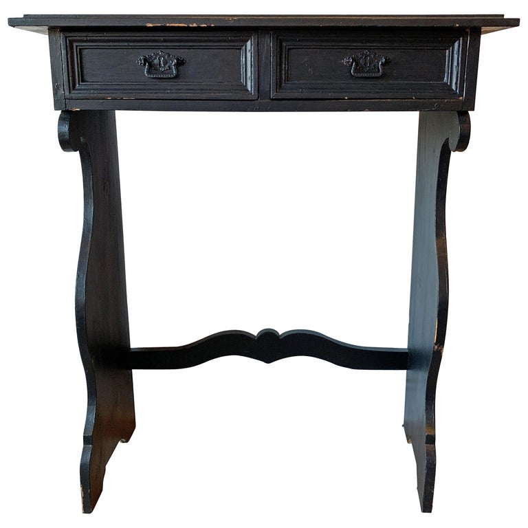 Black European Entryway Console Table at 1stDibs
