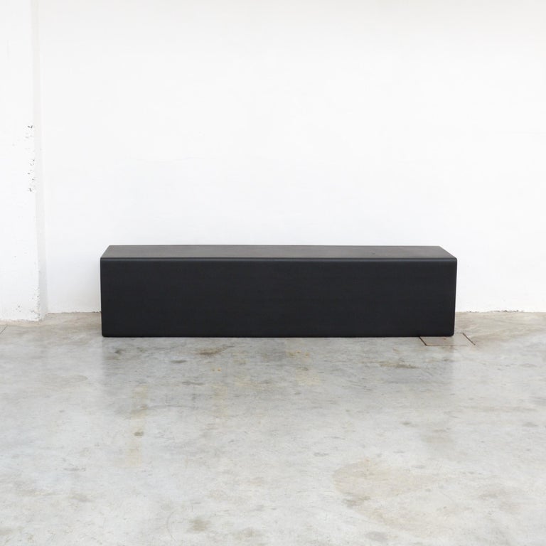 Black Foam Coated Bench Attributed to Sixinch at 1stDibs
