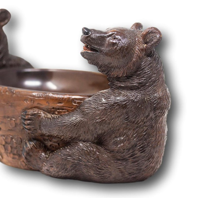 Black Forest Bear Fruit Bowl at 1stDibs