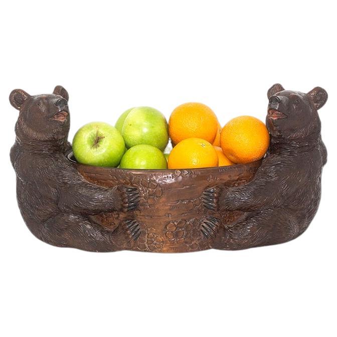 Black Forest Bear Fruit Bowl at 1stDibs