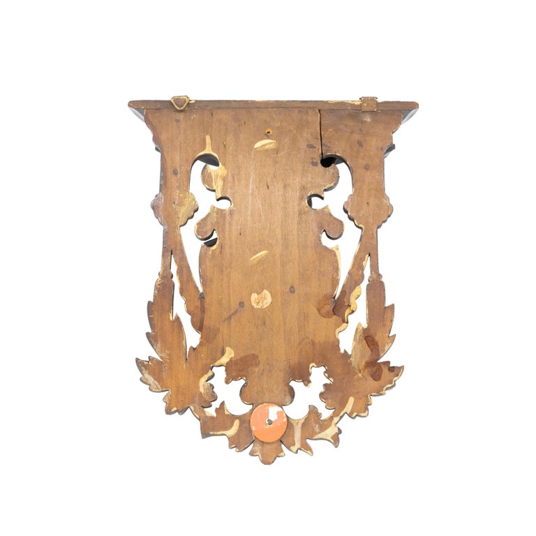 Black Forest Carved Stag's Head Wall Shelf, Swiss, ca. 1880 For Sale at ...
