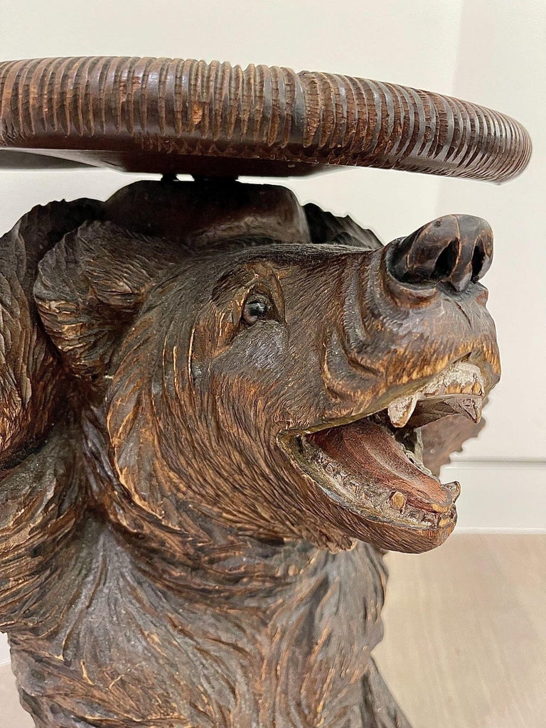 Black Forest Modeled Bear Piano Stool, Late 20th Century For Sale at ...