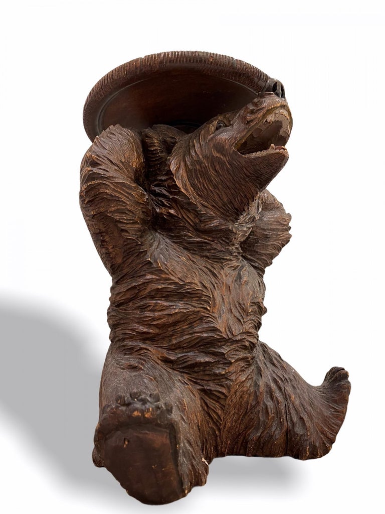 Black Forest Modeled Bear Piano Stool, Late 20th Century For Sale at ...