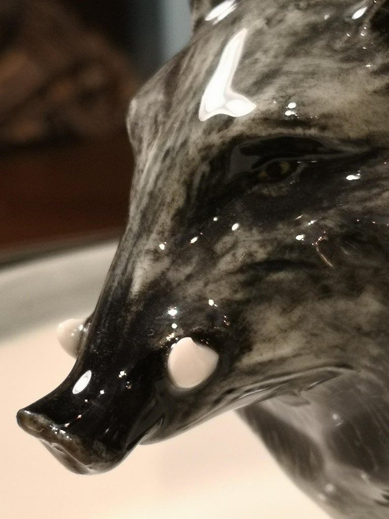 Black Forest Porcelain Bowl with Wild Boar Figure Sofina Boutique ...