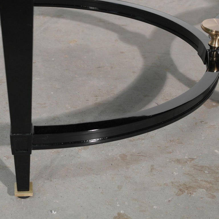 Black Gloss Rectangular Side Table For Sale at 1stDibs