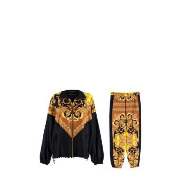 Black and Gold Baroque Print Tracksuit For Sale at 1stDibs | baroque ...