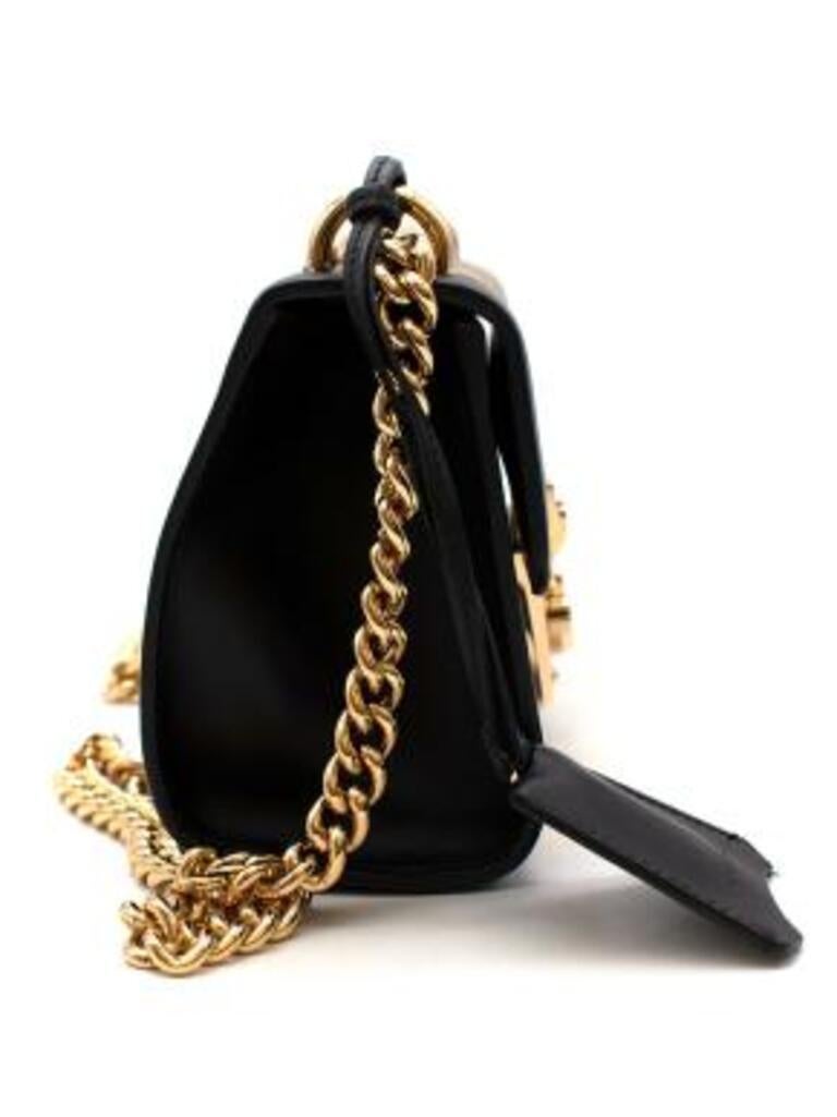 Black and Gold Small Padlock Bag For Sale at 1stDibs