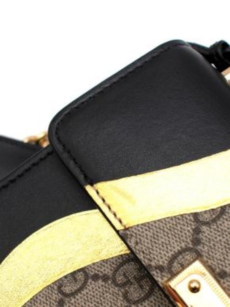 Black and Gold Small Padlock Bag For Sale at 1stDibs