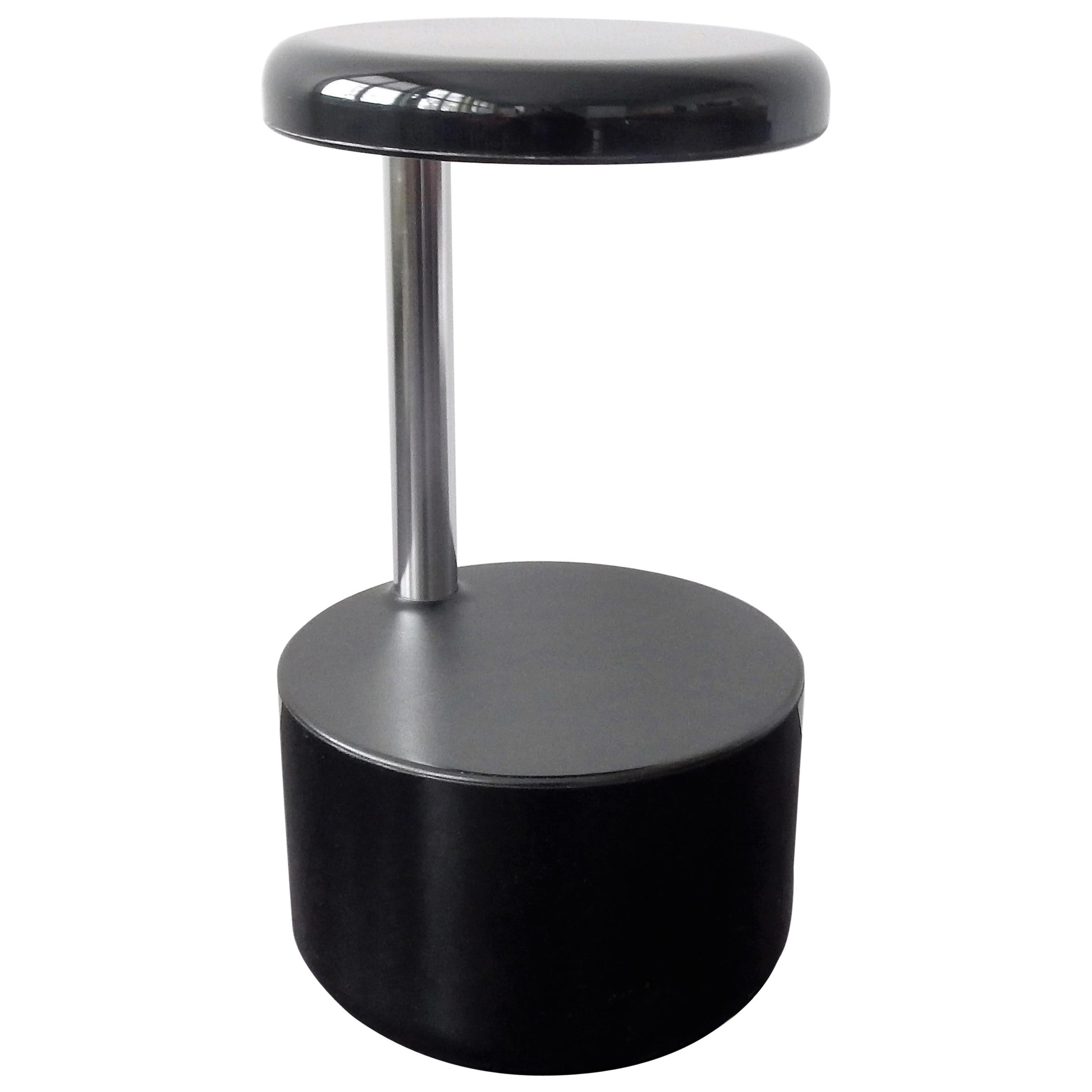 Black Golf Stool by Roberto Lucci and Paolo Orlandini for Velca, Italy ...