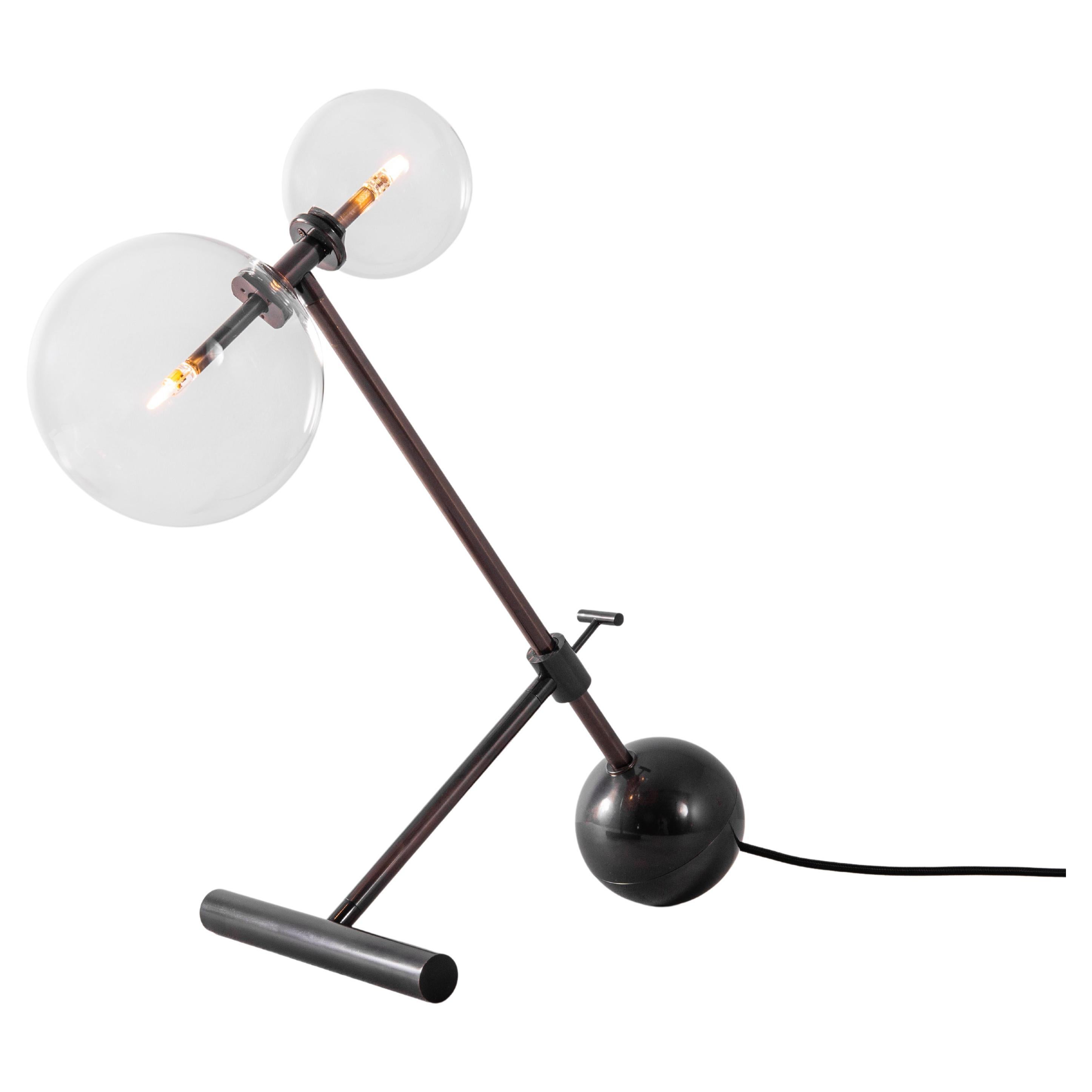 Zosia Black Gunmetal Table Lamp by Schwung For Sale at 1stDibs